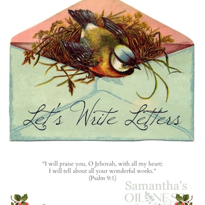 Printable Art, Printable Download, Let's Write Letters Letter Writing ...