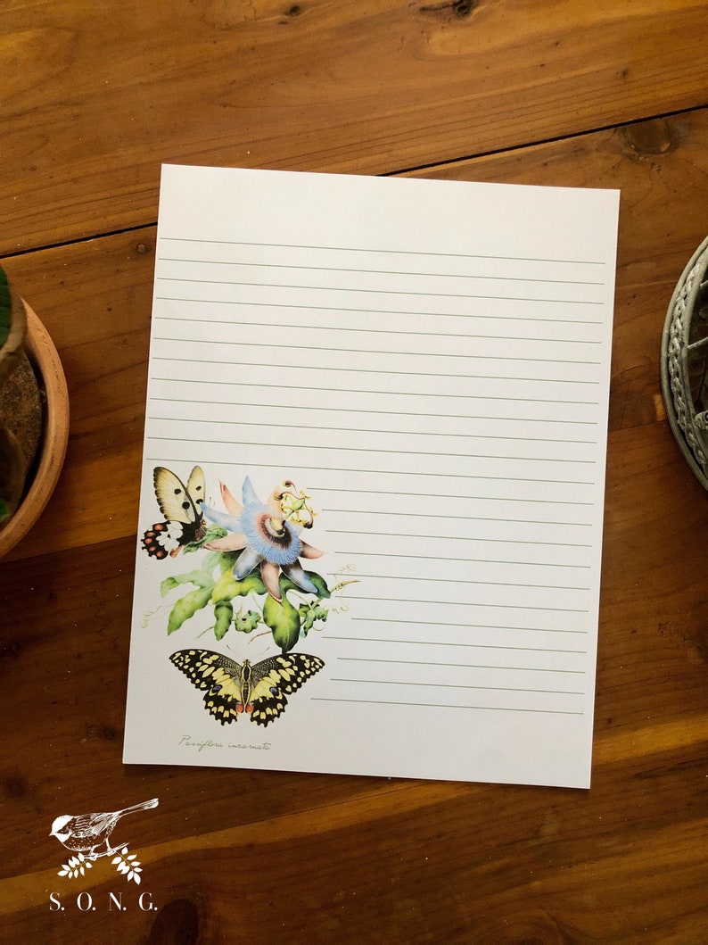 Printable Stationery Letter Writing Paper Instant Download - Etsy
