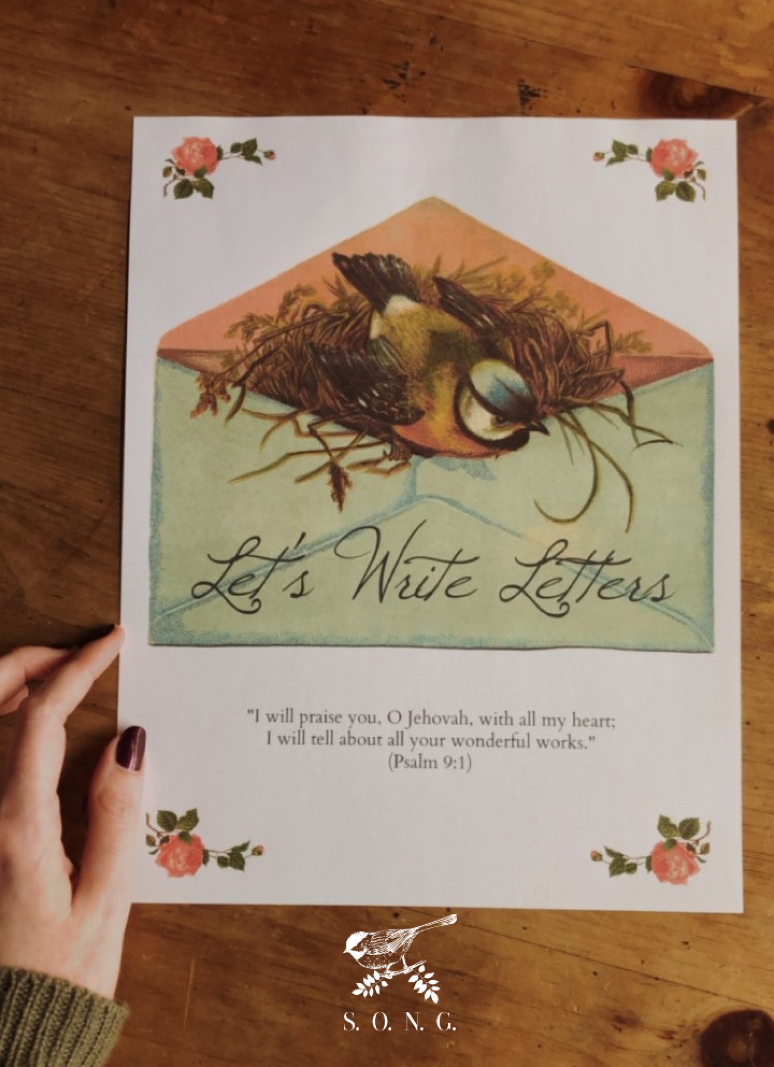 Printable Art, Printable Download, Let's Write Letters Letter Writing ...