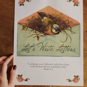 Printable Art, Printable Download, Let's Write Letters Letter Writing ...