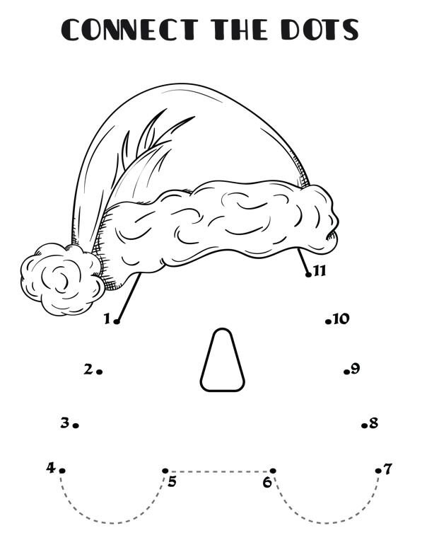 Christmas Themed Alphabet Dot to Dot Coloring Book, 70 Printable Pages ...