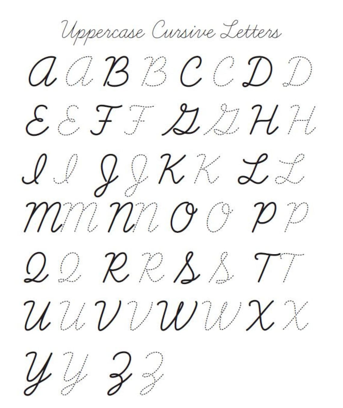 An Excellent Cursive Handwriting Handbook, Printable, Digital Download ...