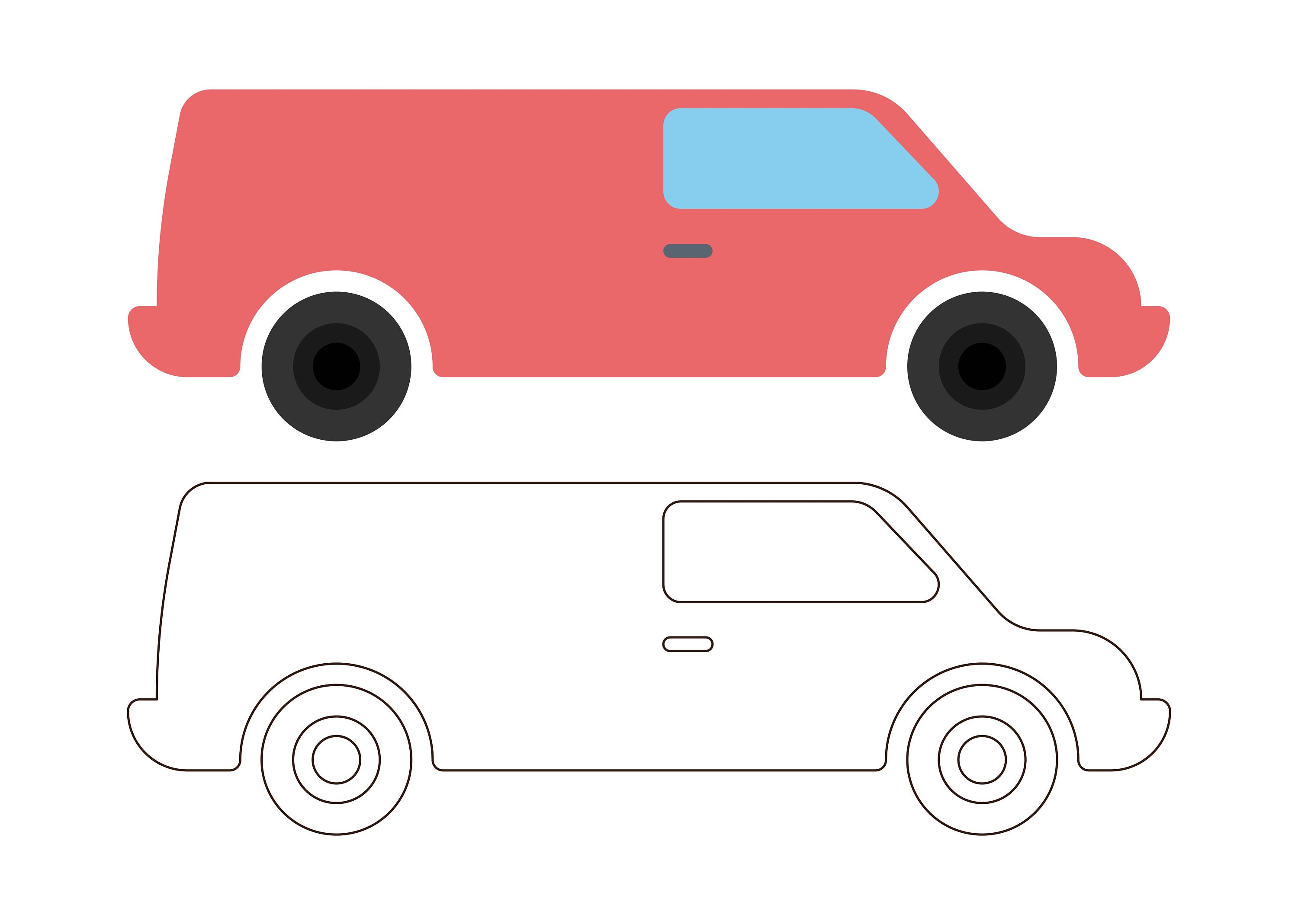 Car Coloring Book for Children, Printable From Home, at Least 20 Pages ...