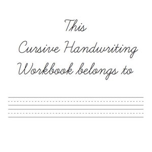 An Excellent Cursive Handwriting Handbook, Printable, Digital Download ...