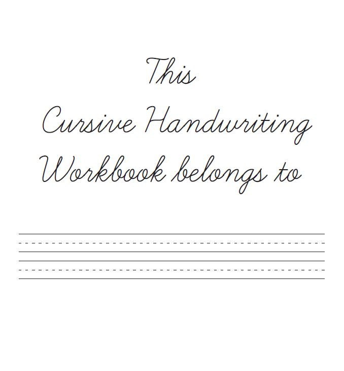 An Excellent Cursive Handwriting Handbook, Printable, Digital Download ...
