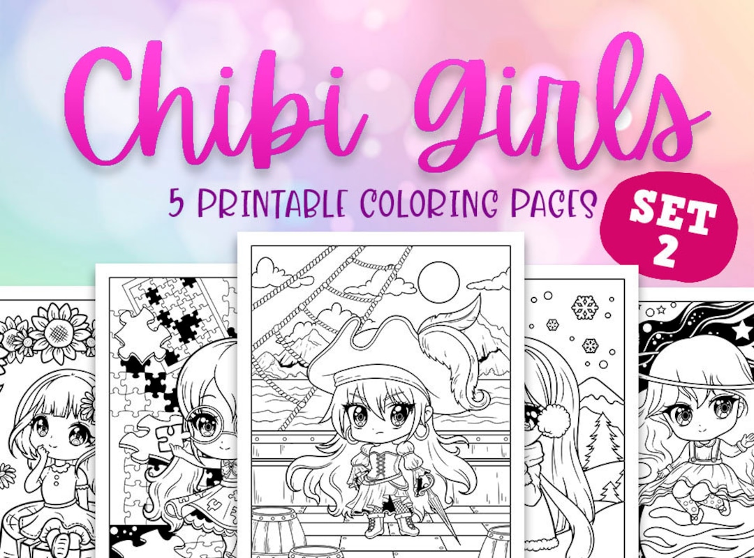 Chibi Anime Girl Coloring Pages