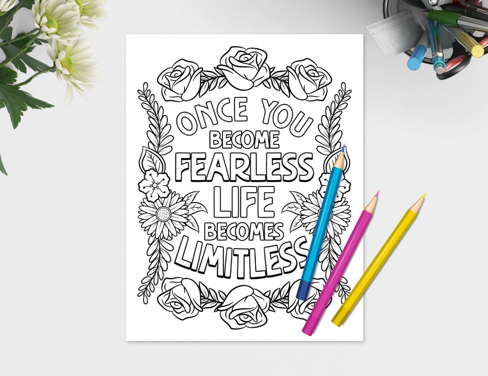 Girl Power Feminism Women Coloring Pages Set 5 / Downloadable - Etsy