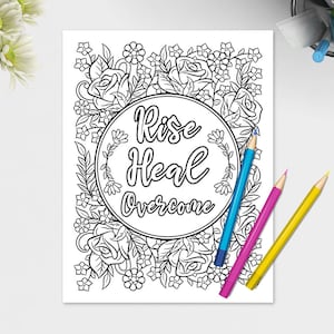 Sober Life Sobreity Coloring Pages Set 4 / Downloadable - Etsy