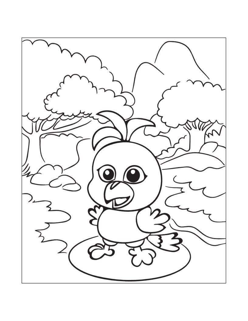 Digital Bird Coloring (20 Pictures) - Etsy