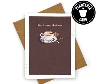 Chai Tea Card - Etsy