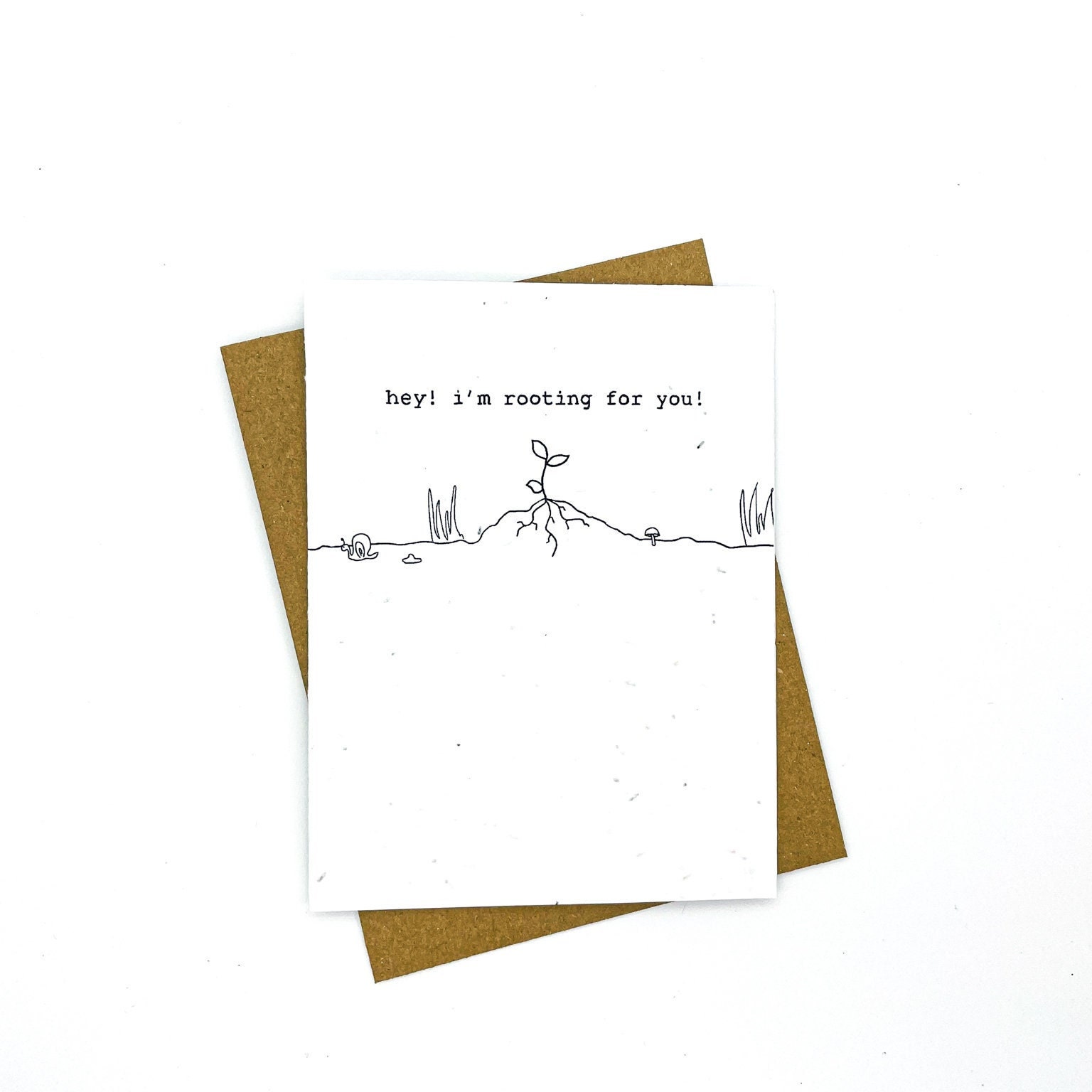 Wildflower Seed Paper Card, I'm Rooting for You, Inspirational Card ...