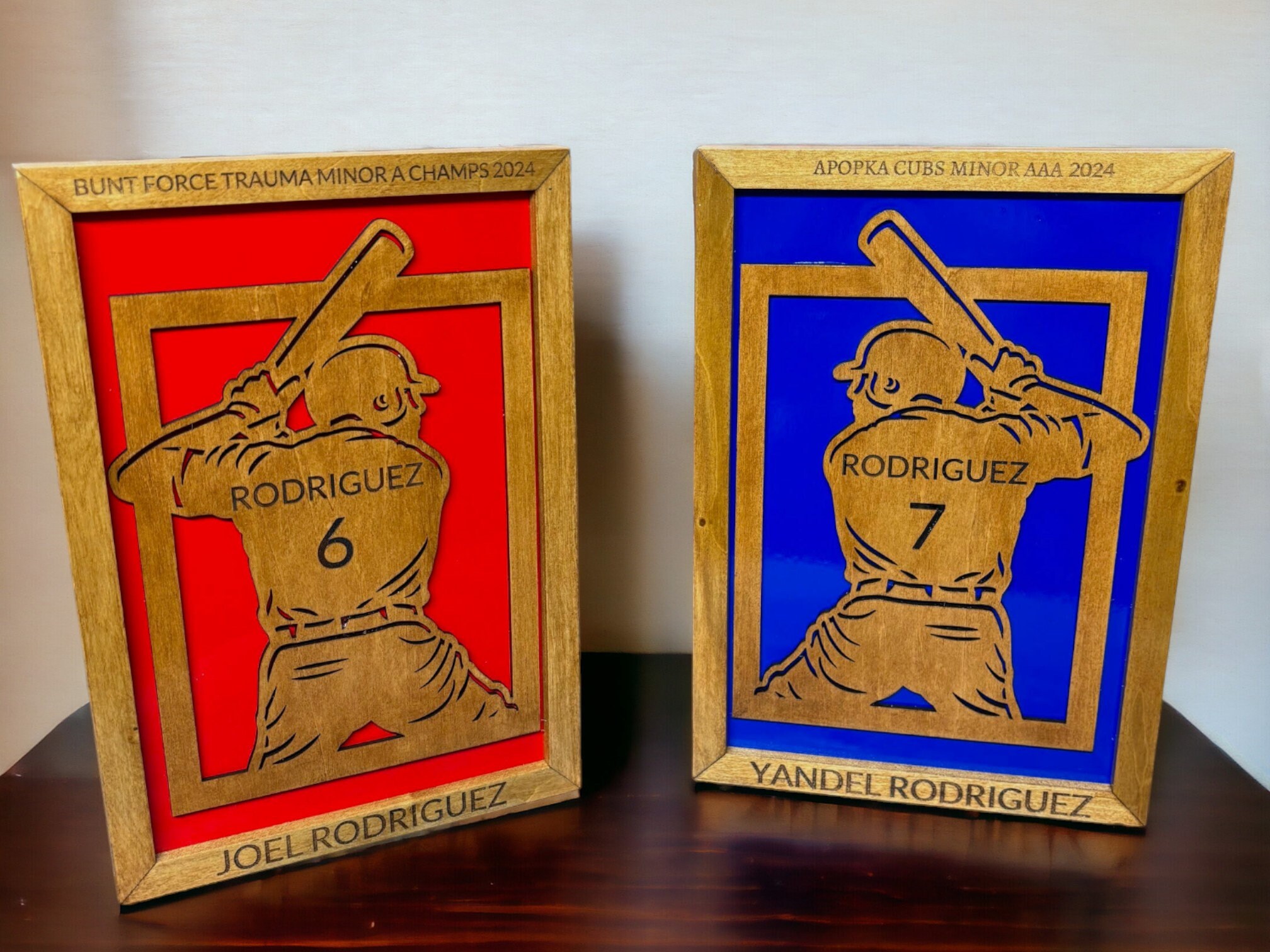 Custom Baseball Player Card Plaque - Etsy