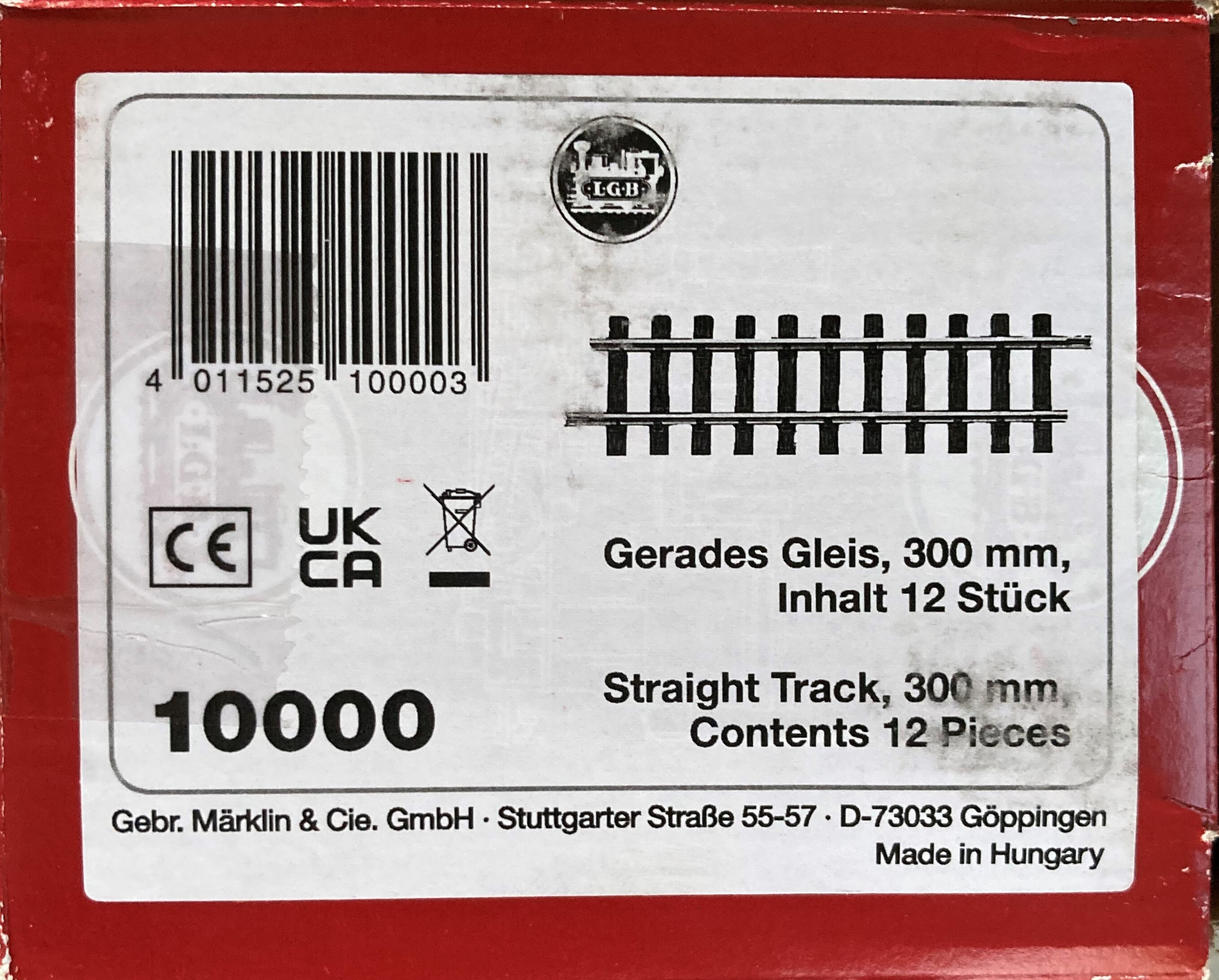 LGB 23.625 Straight Track G-gauge - Etsy