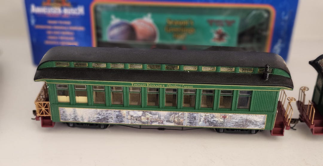 Thomas Kinkade Christmas Train Coach Cars - Etsy