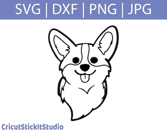 Corgi Outline Svg - Etsy