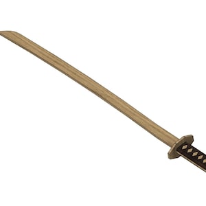 Digital CNC Plans for Wooden Katana Sword - Etsy