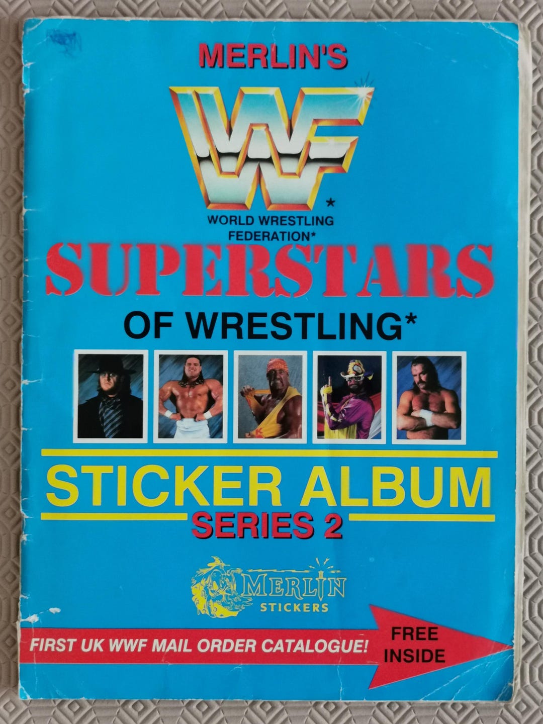 Vintage 1991 WWF Superstars of Wrestling Sticker Album • Merlin ...