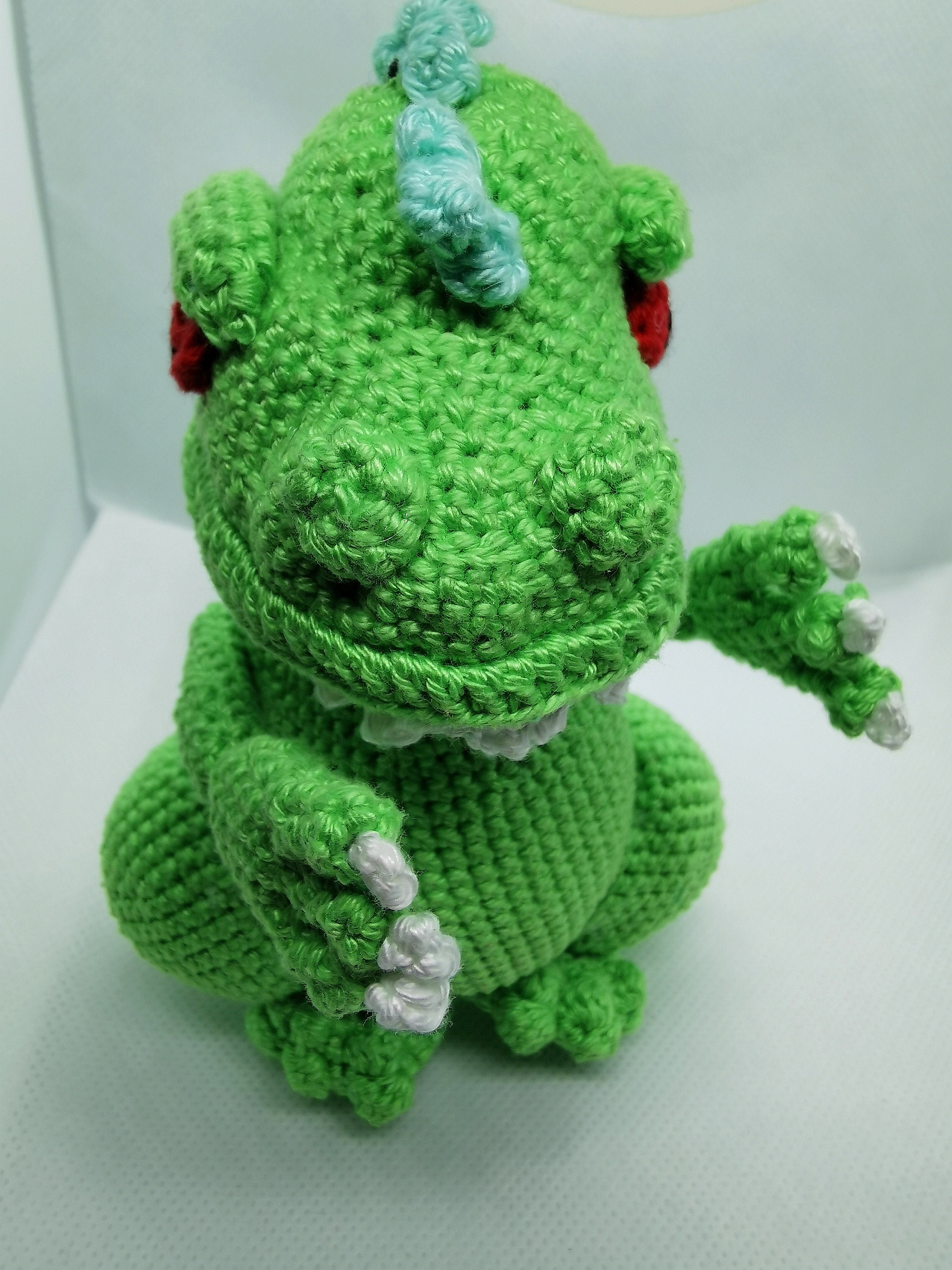 Handmade Crochet Reptar Plush Doll: 90s Nostalgia Gift - Etsy
