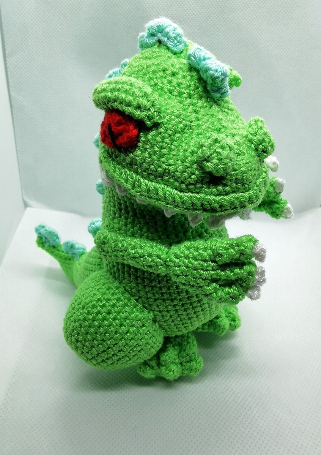 Handmade Crochet Reptar Plush Doll: 90s Nostalgia Gift - Etsy
