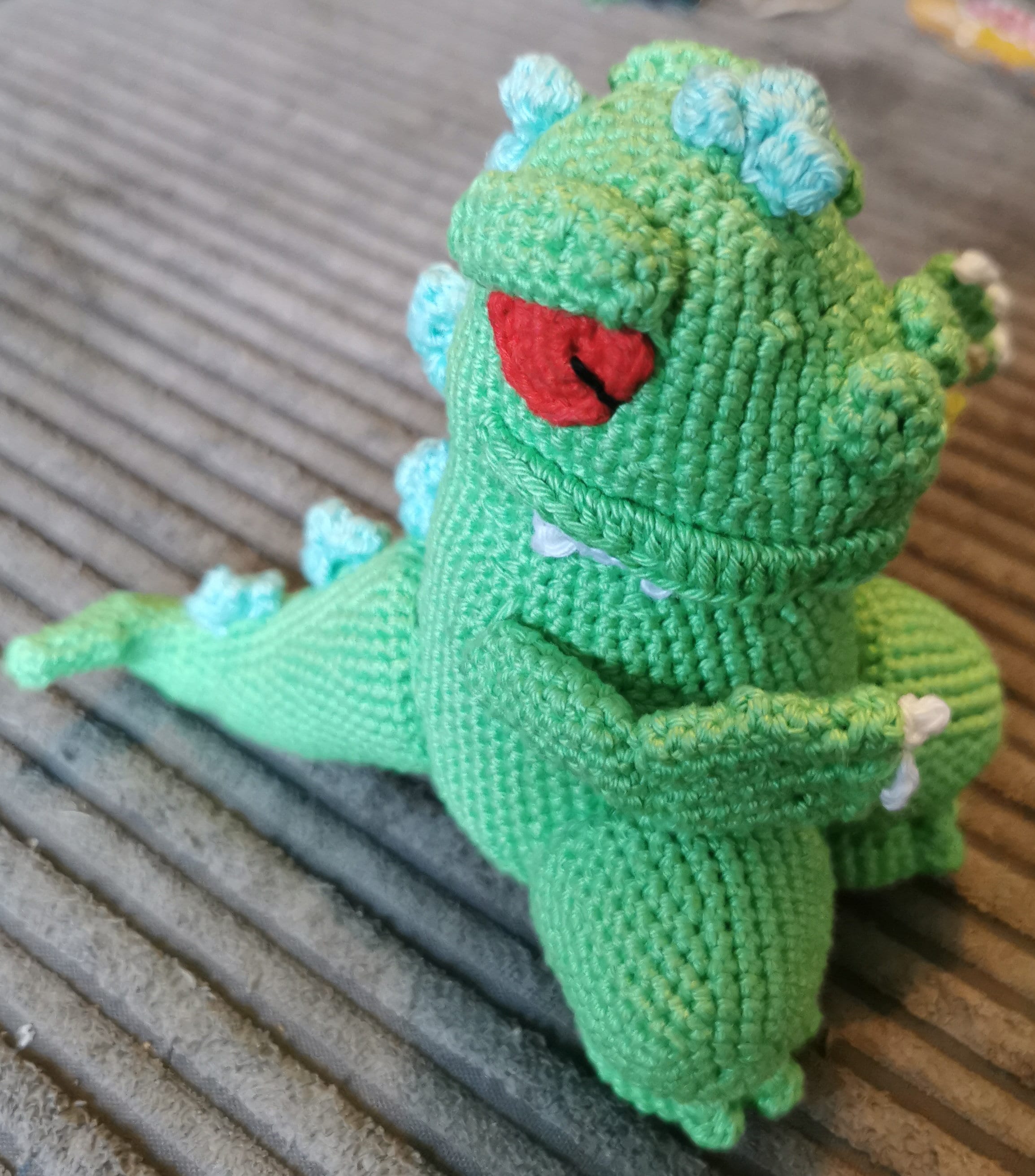 Handmade Crochet Reptar Plush Doll: 90s Nostalgia Gift - Etsy