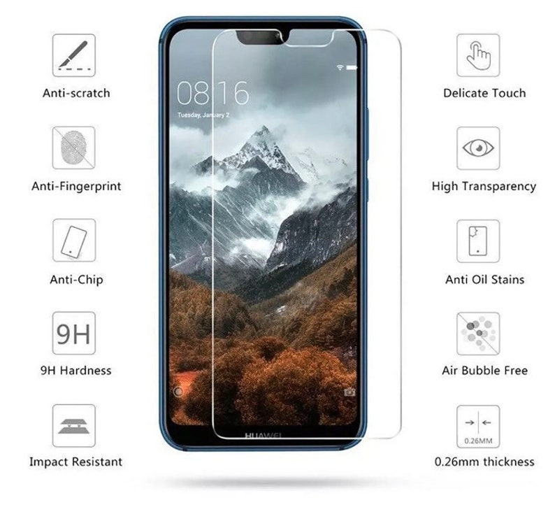 Tempered Glass Screen Protector for Huawei Psmart 2019 P20 P30 - Etsy UK