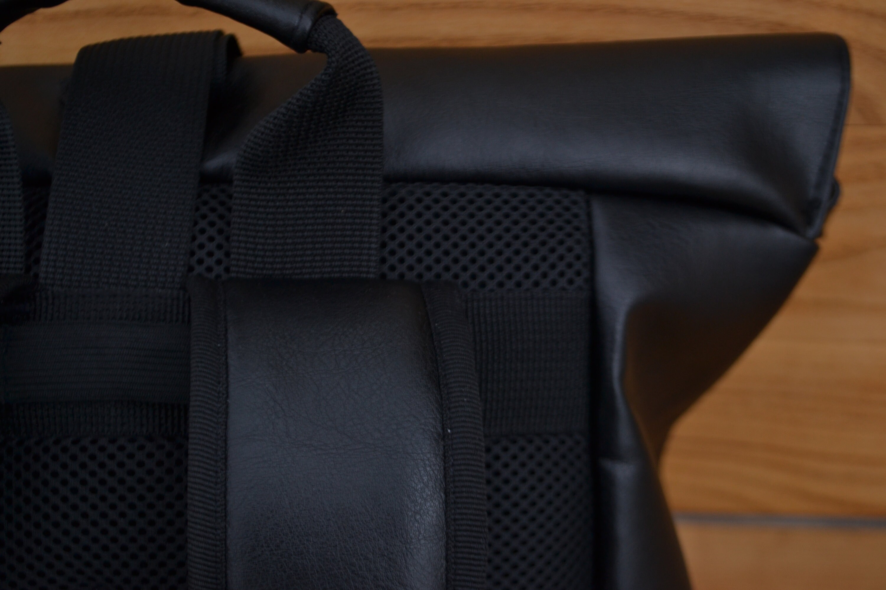 Roll Top Backpack Leather Backpack Travel Rucksack Laptop - Etsy