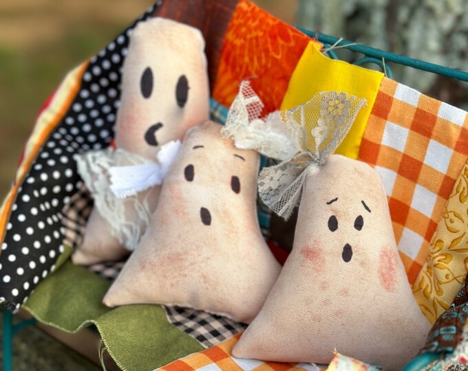Primitive Handmade Ghosts, Ghost Bowl Fillers, Farmhouse Fall Decor ...