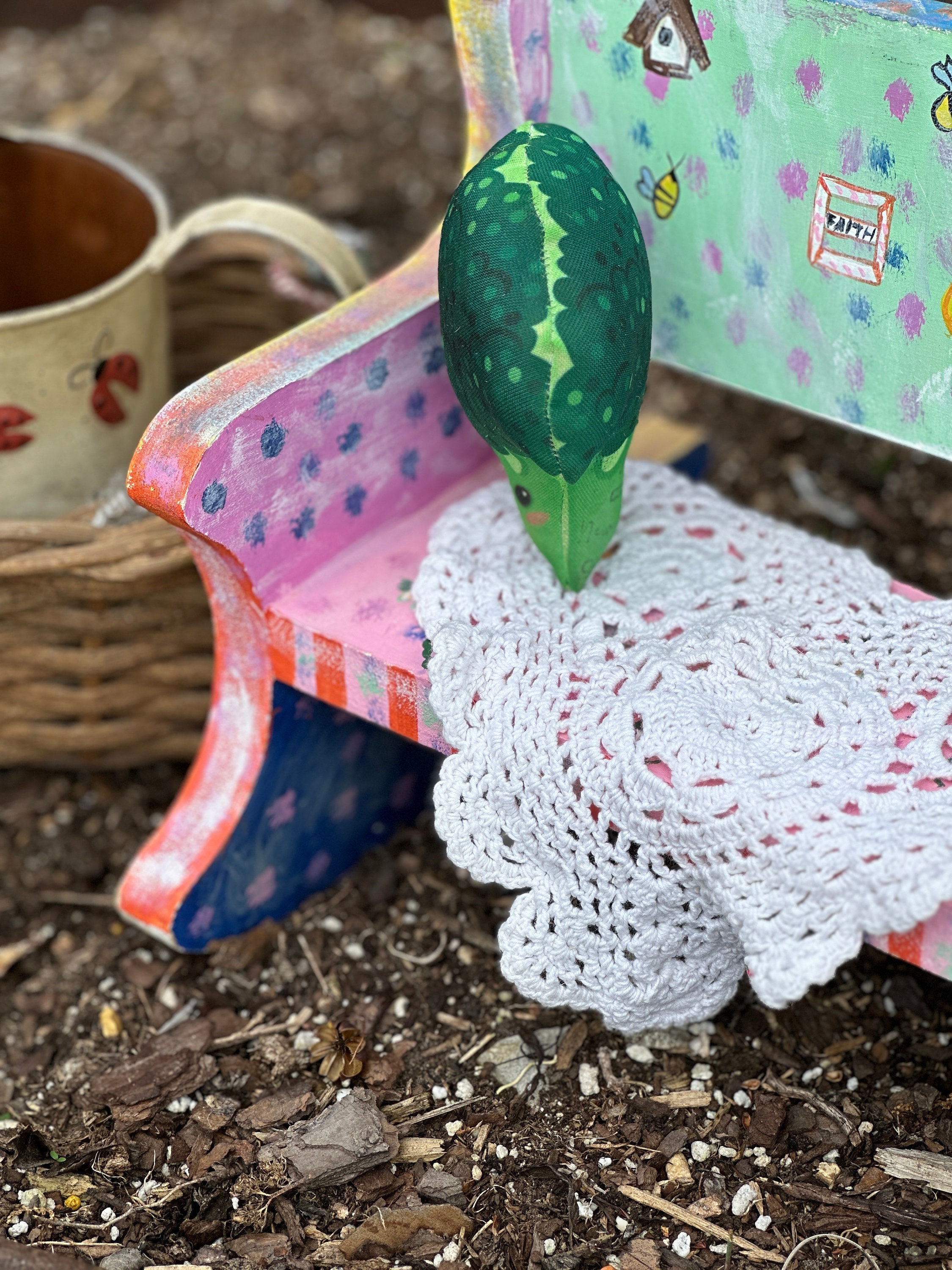 Handmade Primitive Broccoli Doll, Farmhouse Decor, Summer Hostess Gift ...