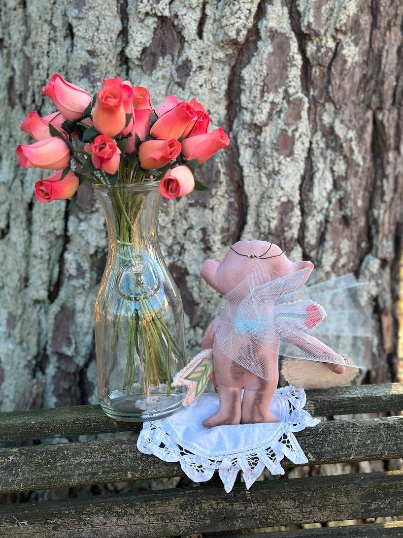 Handmade Primitive Cupid Doll, Valentine Cupid Doll, Valentine ...