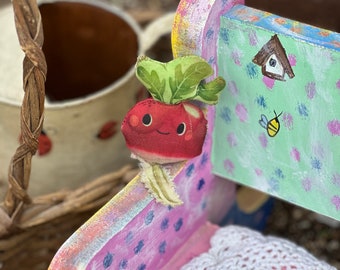 Handmade Primitive Broccoli Doll, Farmhouse Decor, Summer Hostess Gift ...
