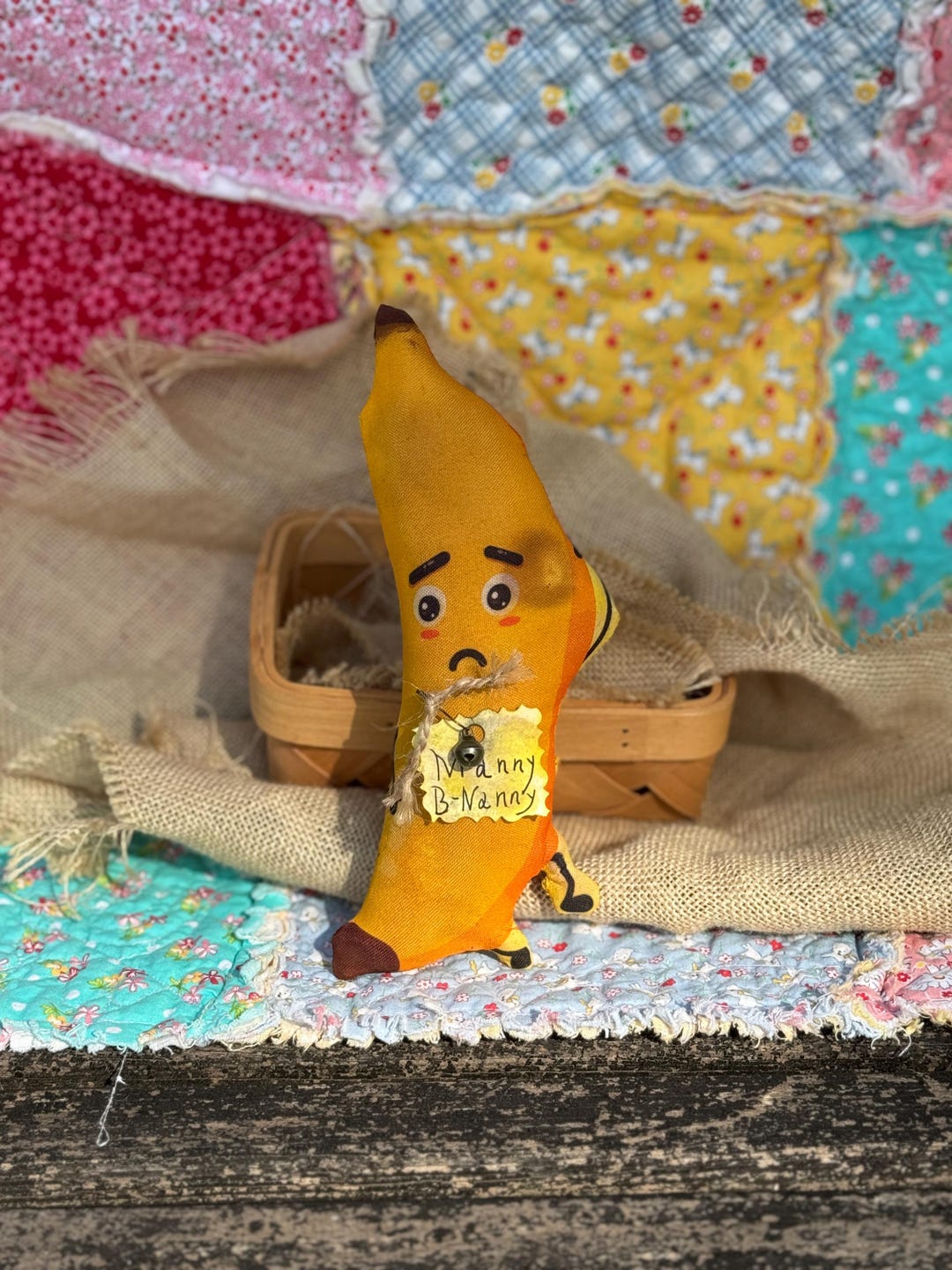 Primitive Handmade Banana, Bowl Filler, Farmhouse Decor, Banana Doll ...