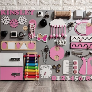 Montessori Busy Board: Sensory Fidget Toy, Motor Skill Development - Etsy