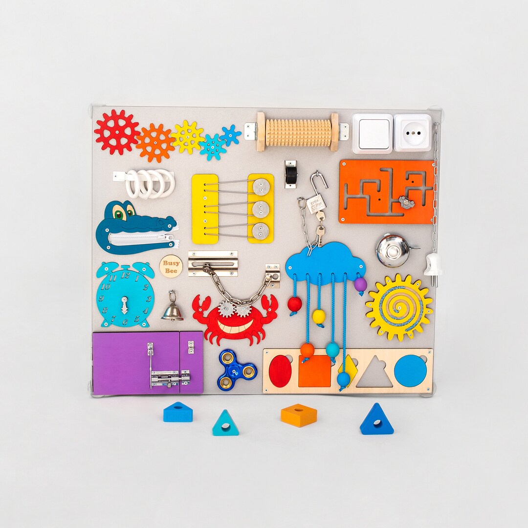 Chritsmas Baby Gift Busy Board 70x50 Cm, Baby Boy Girl Gift, Montessori ...