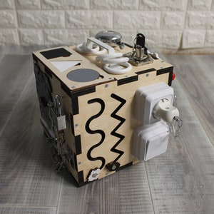 Busy Board Busy Cube 20x20 Cm, Baby Boy Girl Gift, Montessori Sensory ...