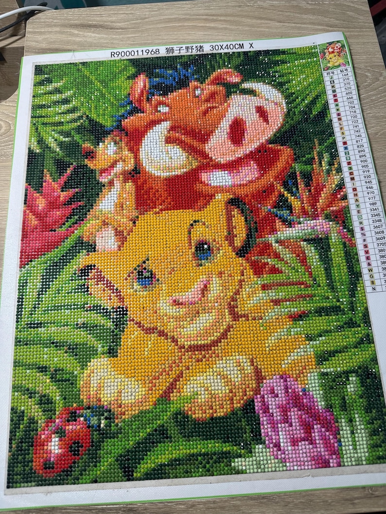Lion King Diy Diamond Painting Kit - Etsy
