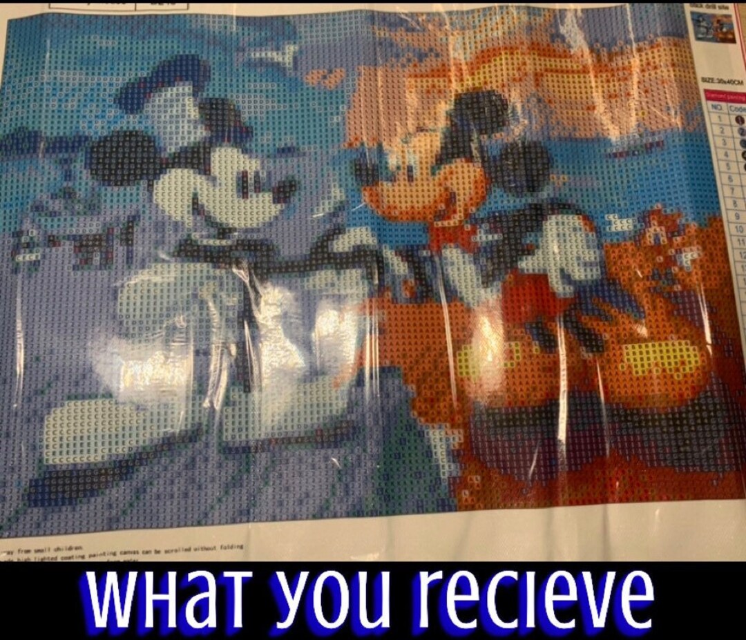 5D Mickey Mouse Time Lapse Diamond Painting - Etsy