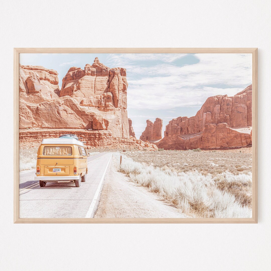 Camper Van Print, INSTANT DOWNLOAD, Desert Photography, Western Decor ...