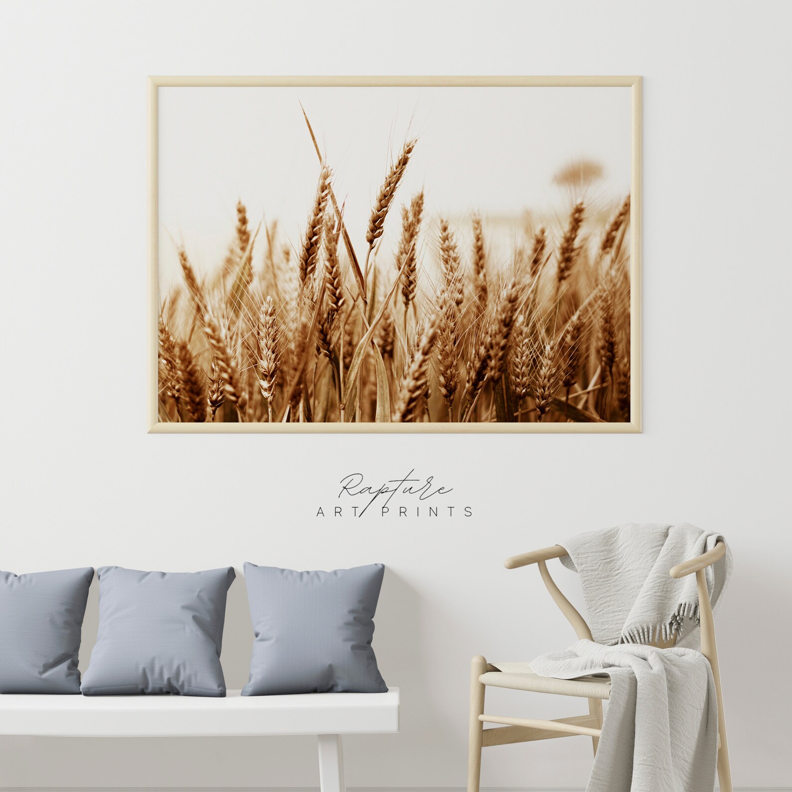 Wheat Field Wall Art INSTANT DOWNLOAD Nature Print | Etsy