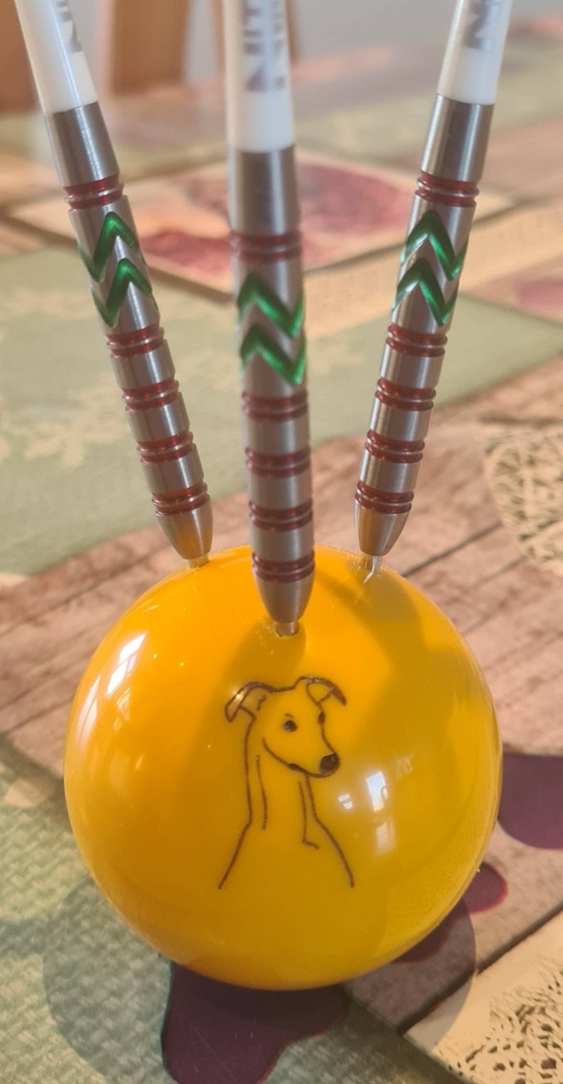 Personalised Pool Ball Darts Stands Engraved Any Logo/text/image - Etsy