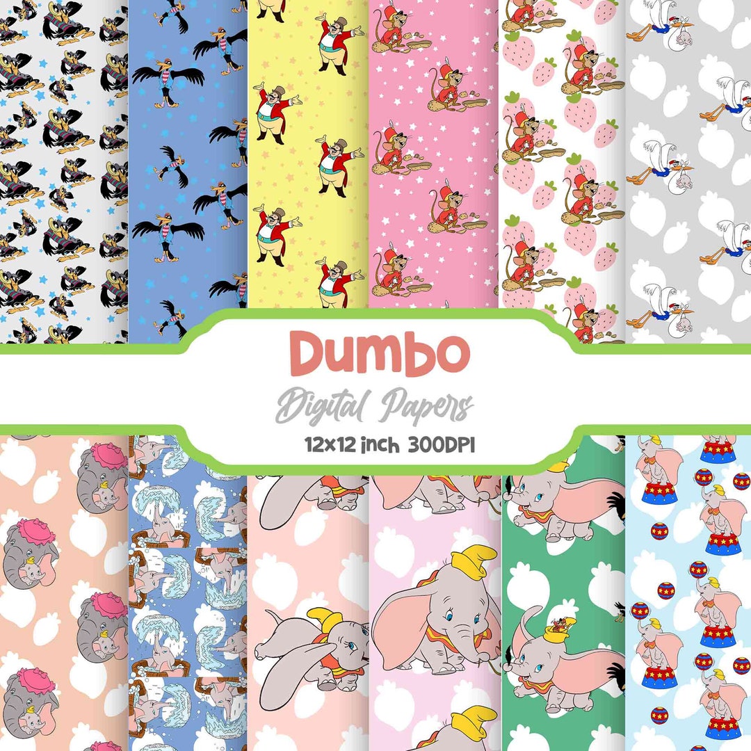 Elephant Seamless Pattern, Digital Papers, Scrapbook Papers, Pattern ...