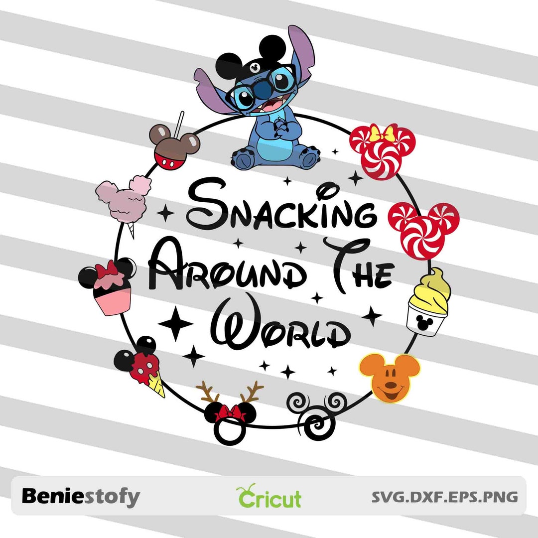 Snacking Around the World Svg, Snack Svg, Cartoon Svg, Cricut File ...