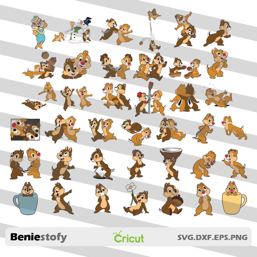 Squirrel Svg, Cartoon Svg, Bundle, Cricut File, Clipart, Svg, Png, Eps ...