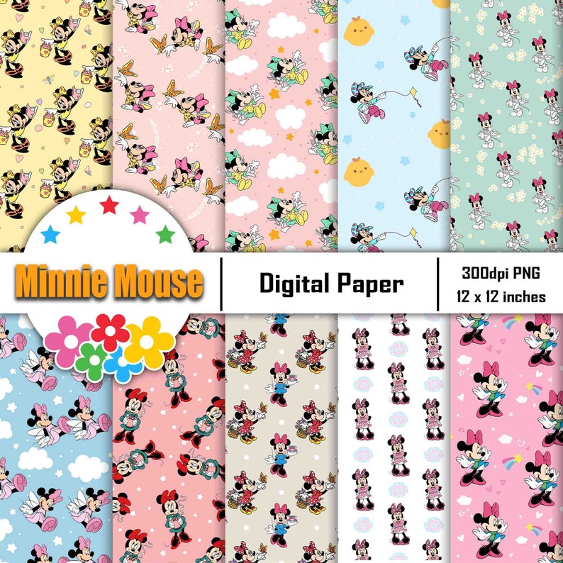 Mouse Seamless Pattern, Scrapbook, Digital Paper, Wallpaper, Background ...
