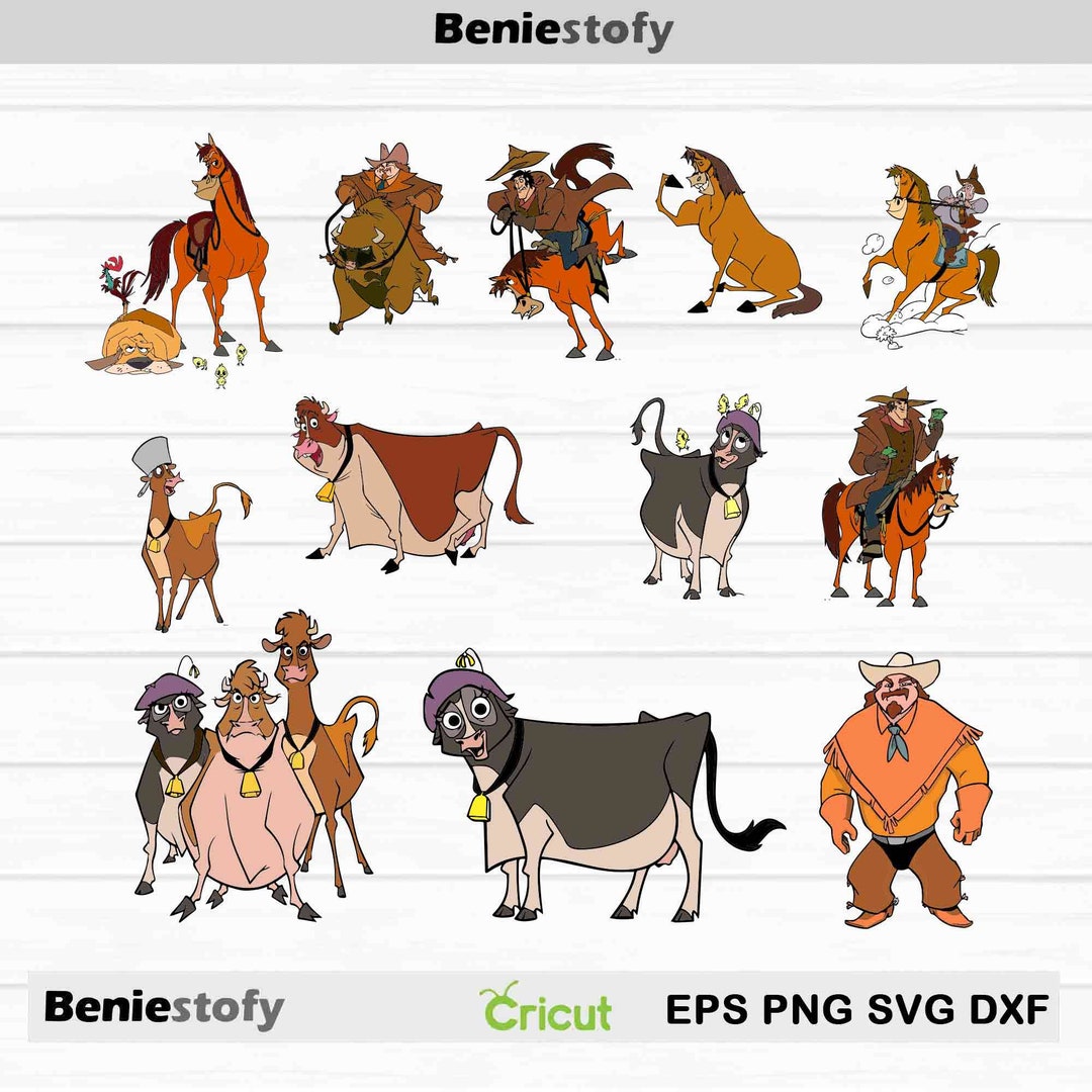 Bundle, Cartoon Svg, Cricut File, Clipart, Svg, Png, Eps, Dxf - Etsy