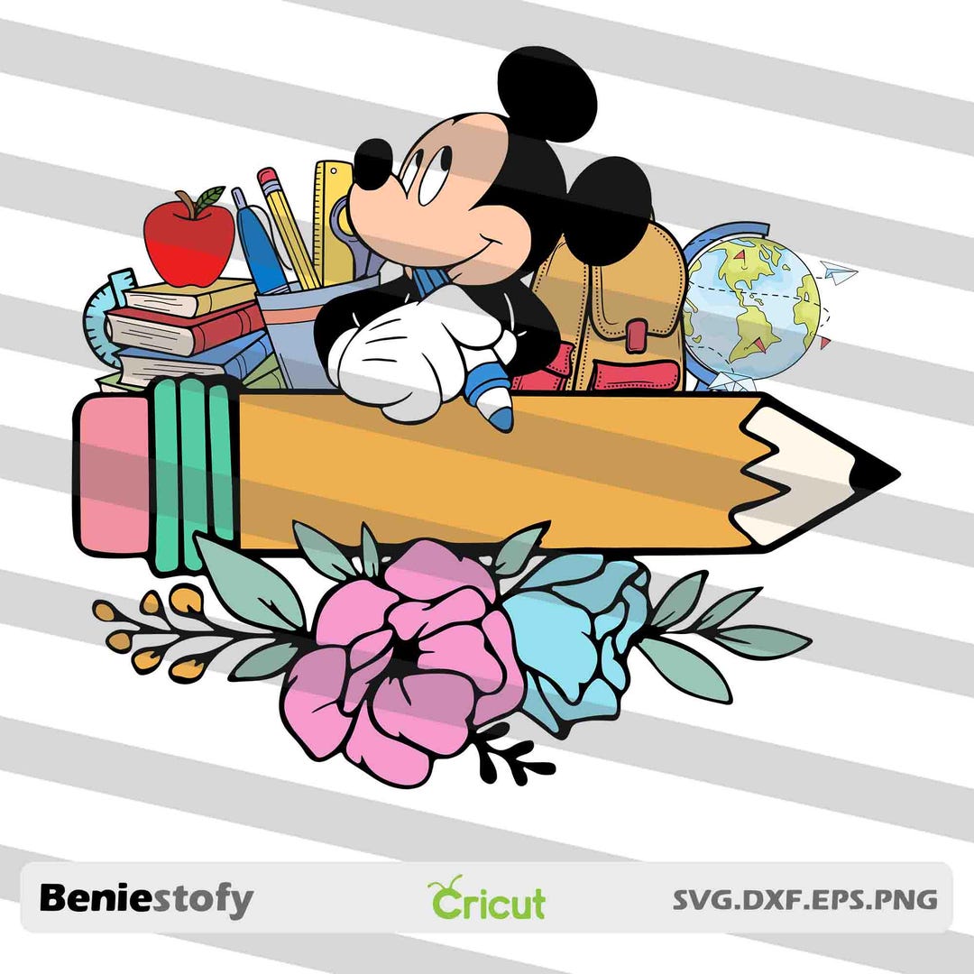 Mouse Back to School Svg, Mouse Svg, School Svg, Back to School Svg ...