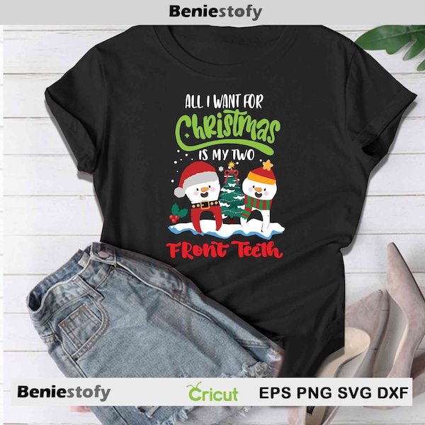 Two Front Teeth for Christmas Svg - Etsy