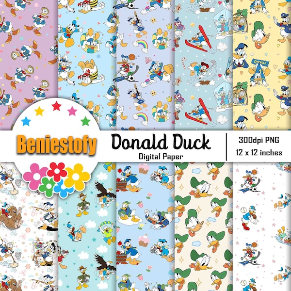 Donald Duck Seamless - Etsy