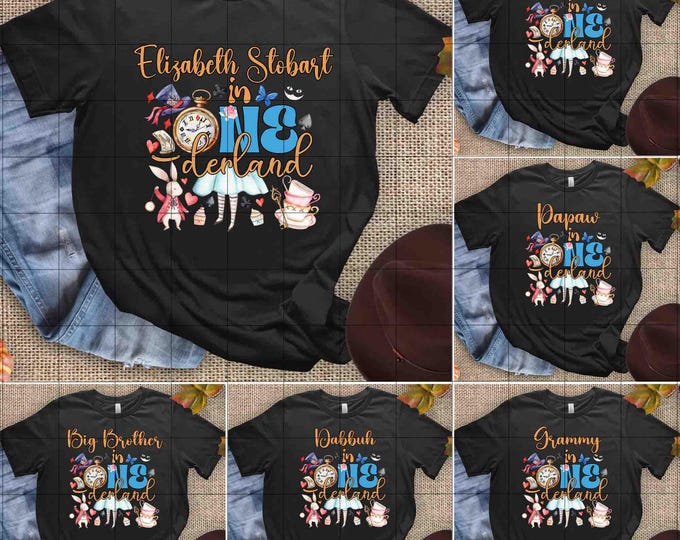 Onederland Alice in Wonderland 1st Birthday Girl DIGITAL DOWNLOAD - Etsy