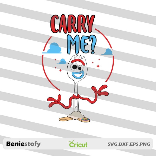 Forky Carry Me Svg - Etsy