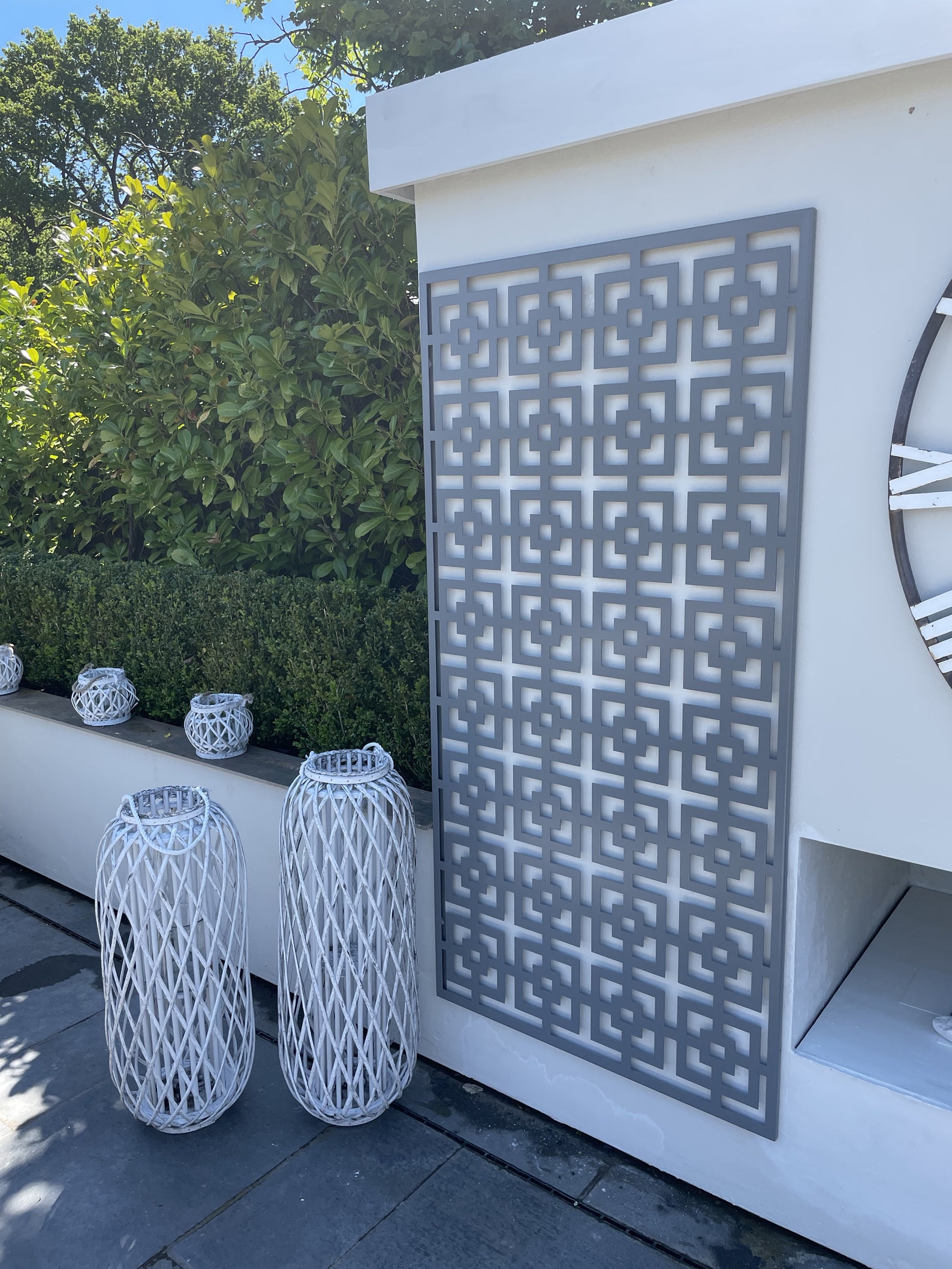 Laser Cut Steel Garden Privacy Decorative Screen Panels With - Etsy UK